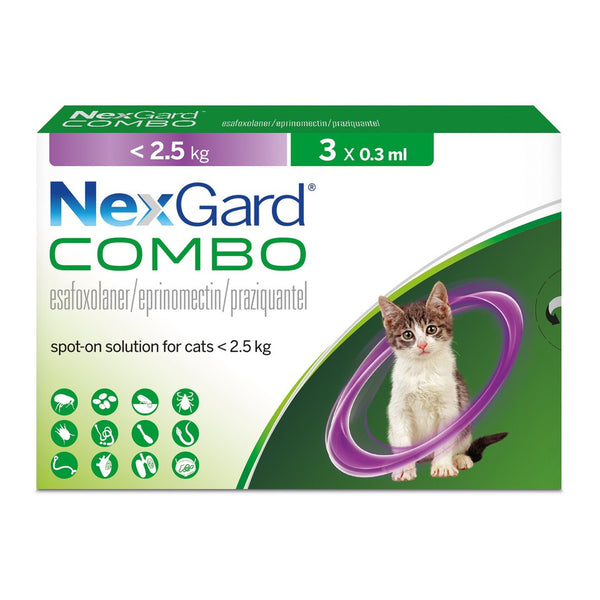 Nexgard Combo for Cats - All-in-One Flea, Tick & Worm Protection ...