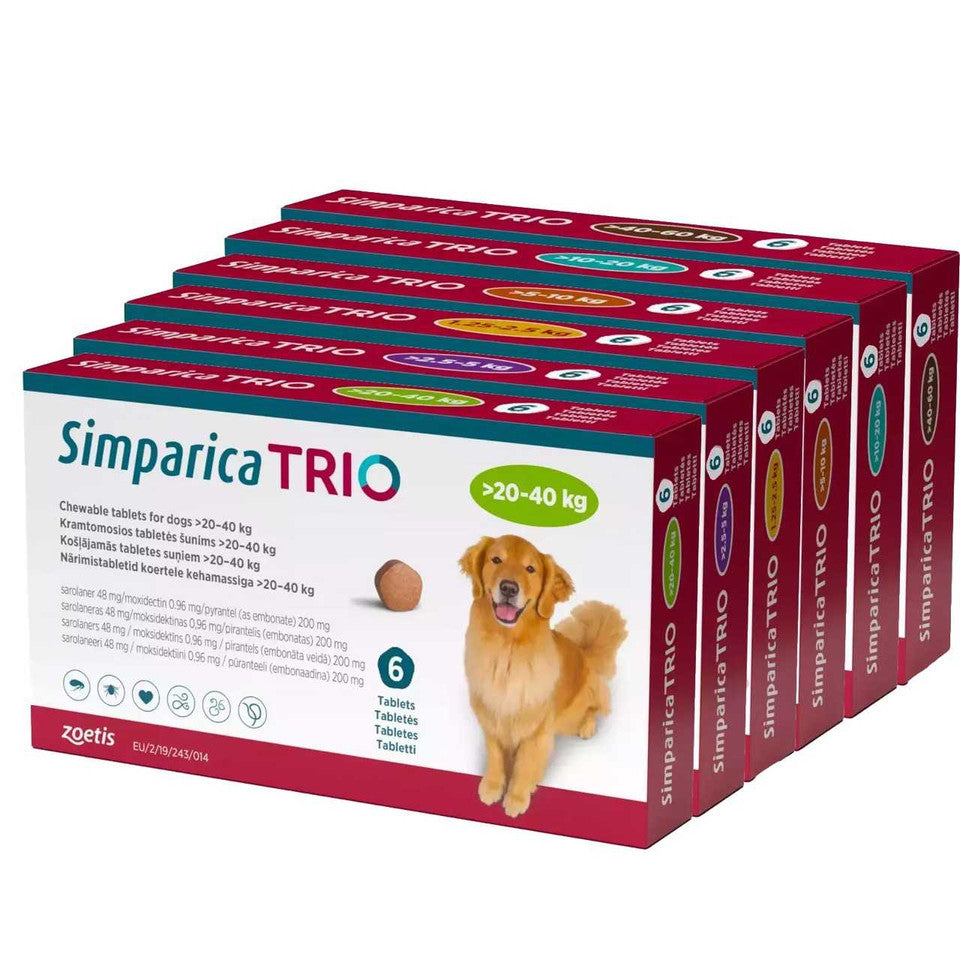 Simparica TRIO - Triple Protection for Dogs in One Tasty Monthly Chew – PetguardRx